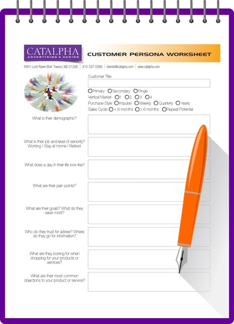 Create a Buyer Persona | A Free Worksheet From Catalpha
